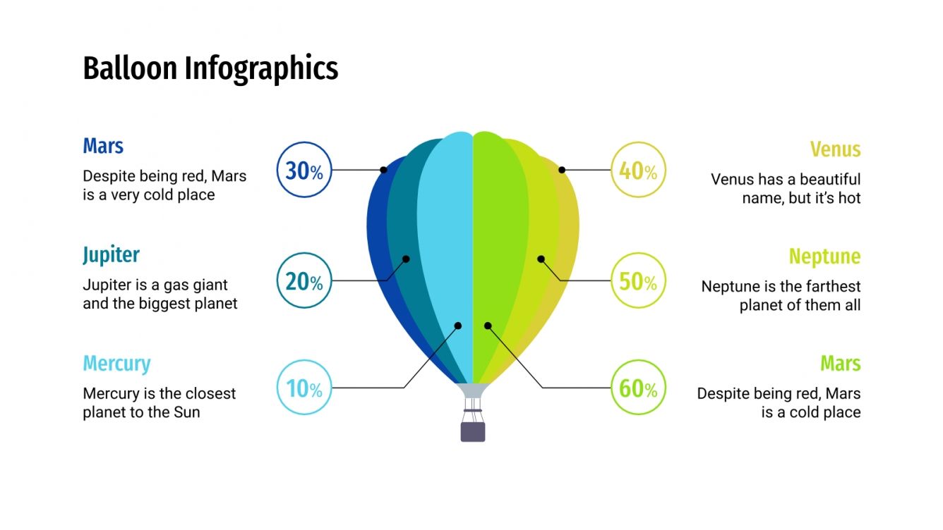 Free Balloon Infographics for Google Slides and PPT