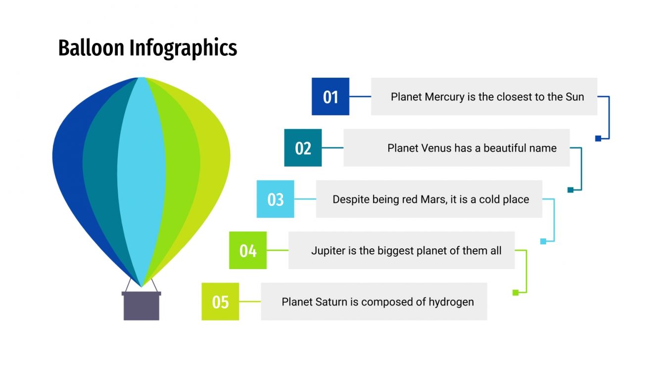 Free Balloon Infographics for Google Slides and PPT