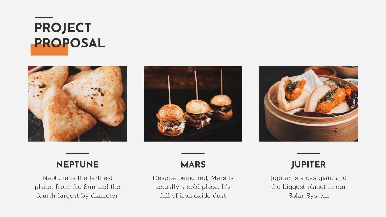 Food & Beverage Meeting Google Slides Theme & PPT Template