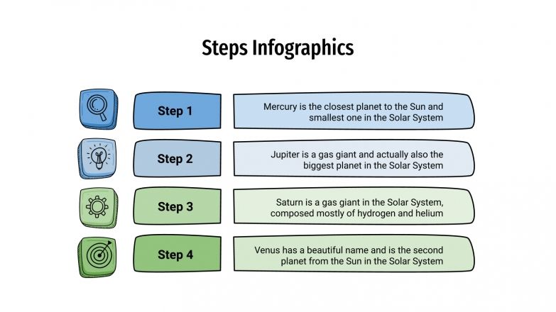 Free Steps Infographics for Google Slides & PowerPoint