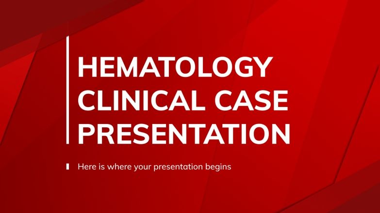 Hematology Clinical Case Google Slides & PowerPoint template