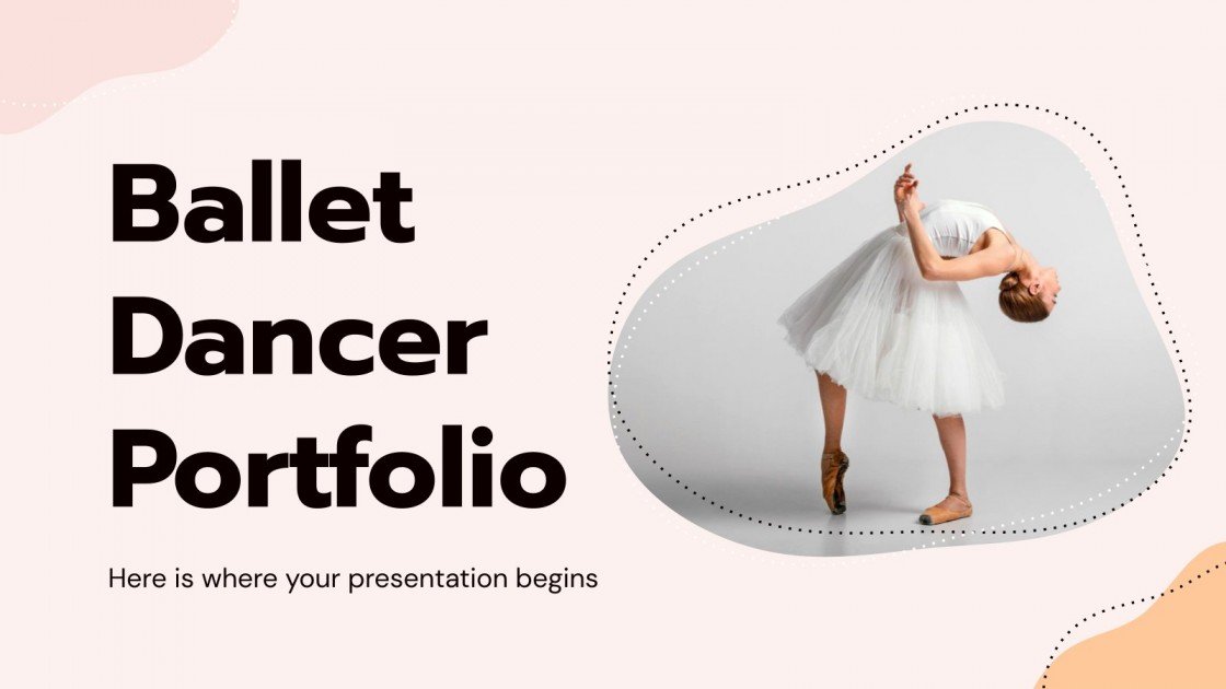 Ballet Dancer Portfolio | Google Slides & PowerPoint template