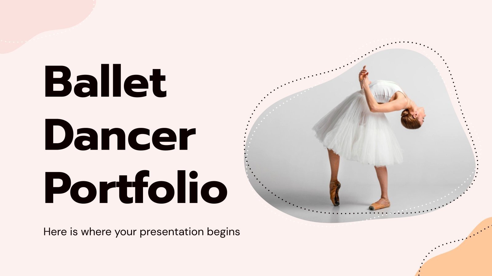 Ballet Dancer Portfolio | Google Slides & PowerPoint template