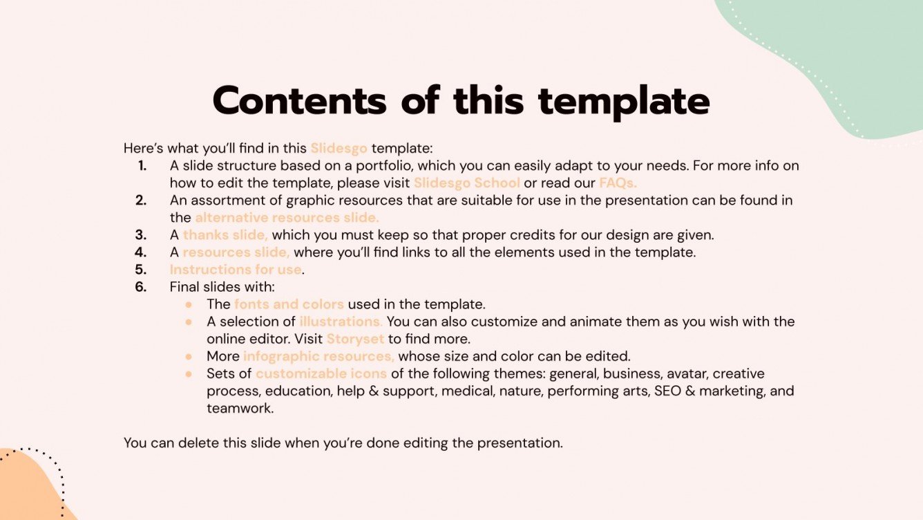 Ballet Dancer Portfolio | Google Slides & PowerPoint template