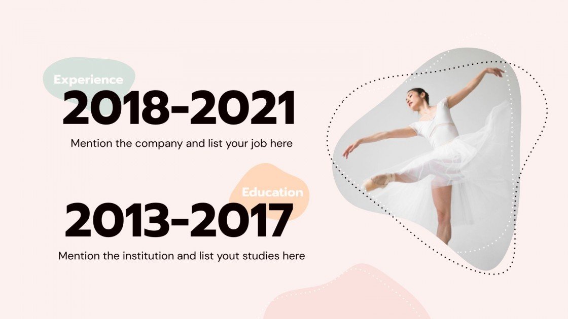 Ballet Dancer Portfolio | Google Slides & PowerPoint template