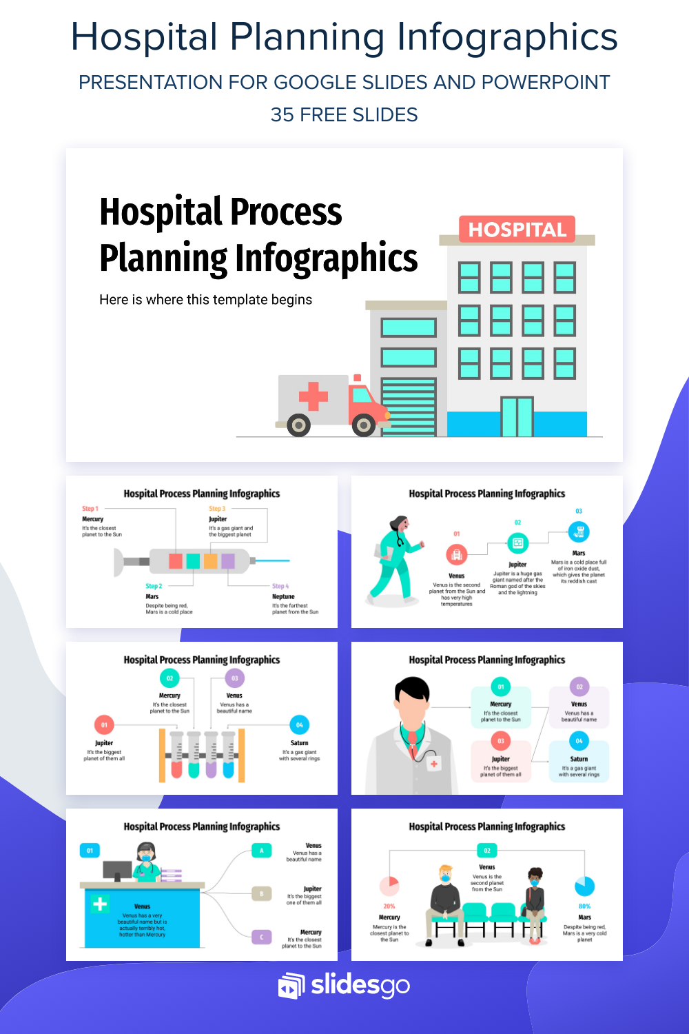 Hospital Process Planning Infographics | Google Slides & PPT