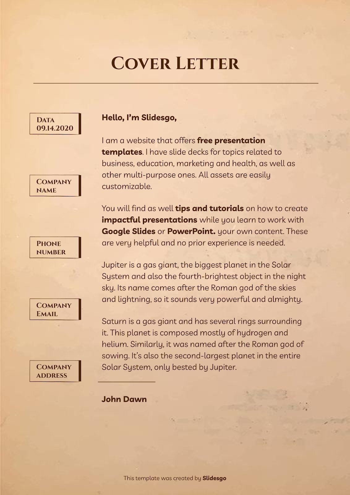 Used Paper Resume | Google Slides & PowerPoint