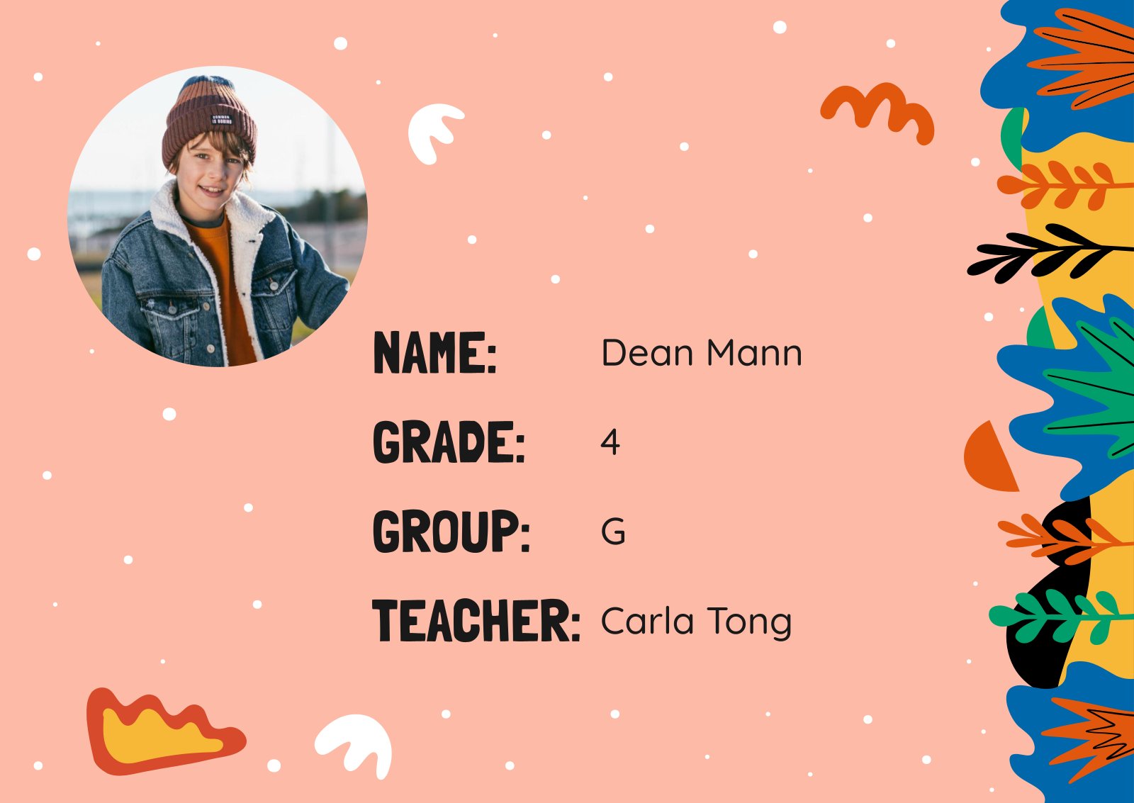 Identification Cards for Pre-K | Google Slides & PowerPoint