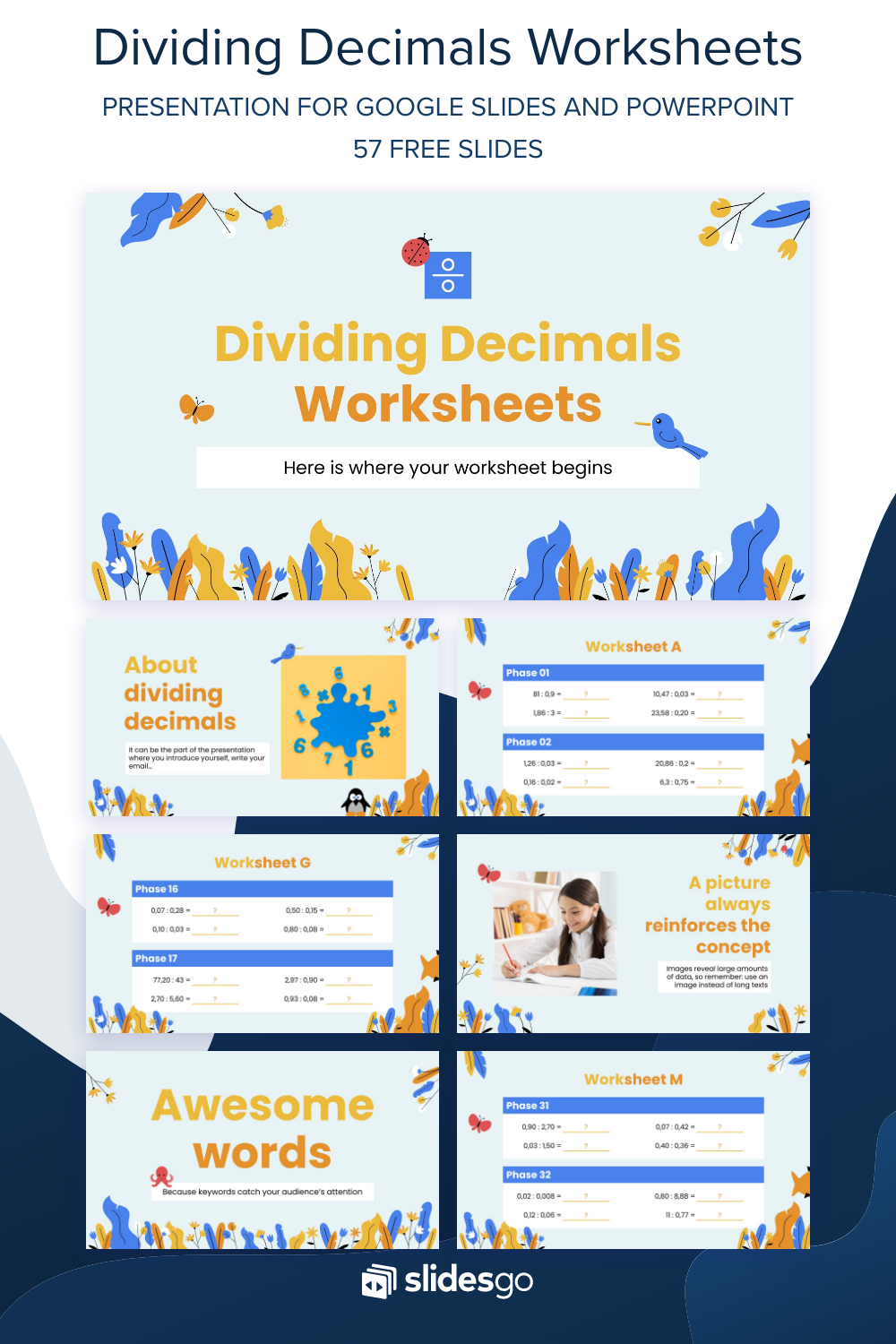 Dividing Decimals Worksheets | Google Slides & PowerPoint