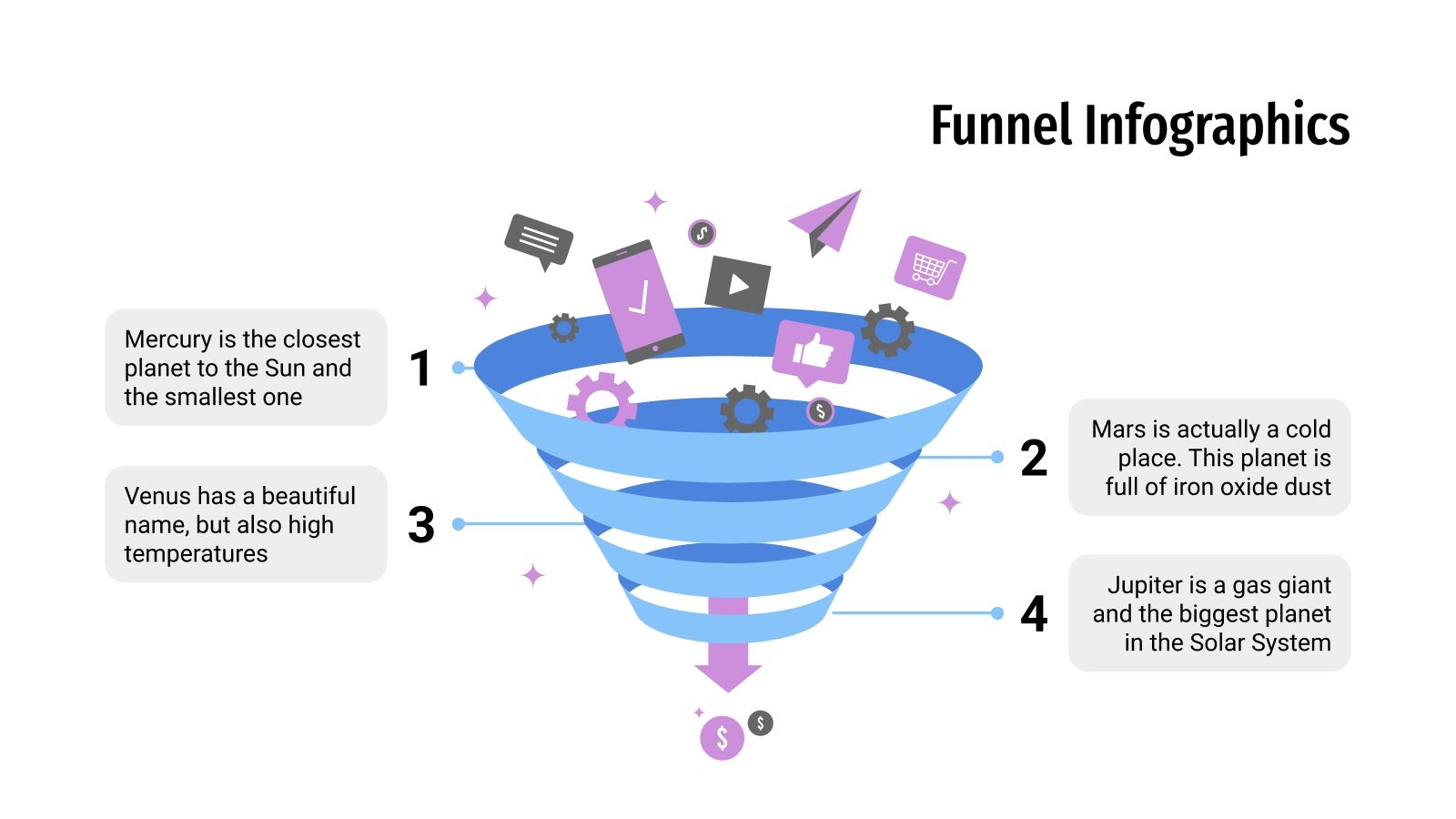 Free Funnel Infographics for Google Slides & PowerPoint