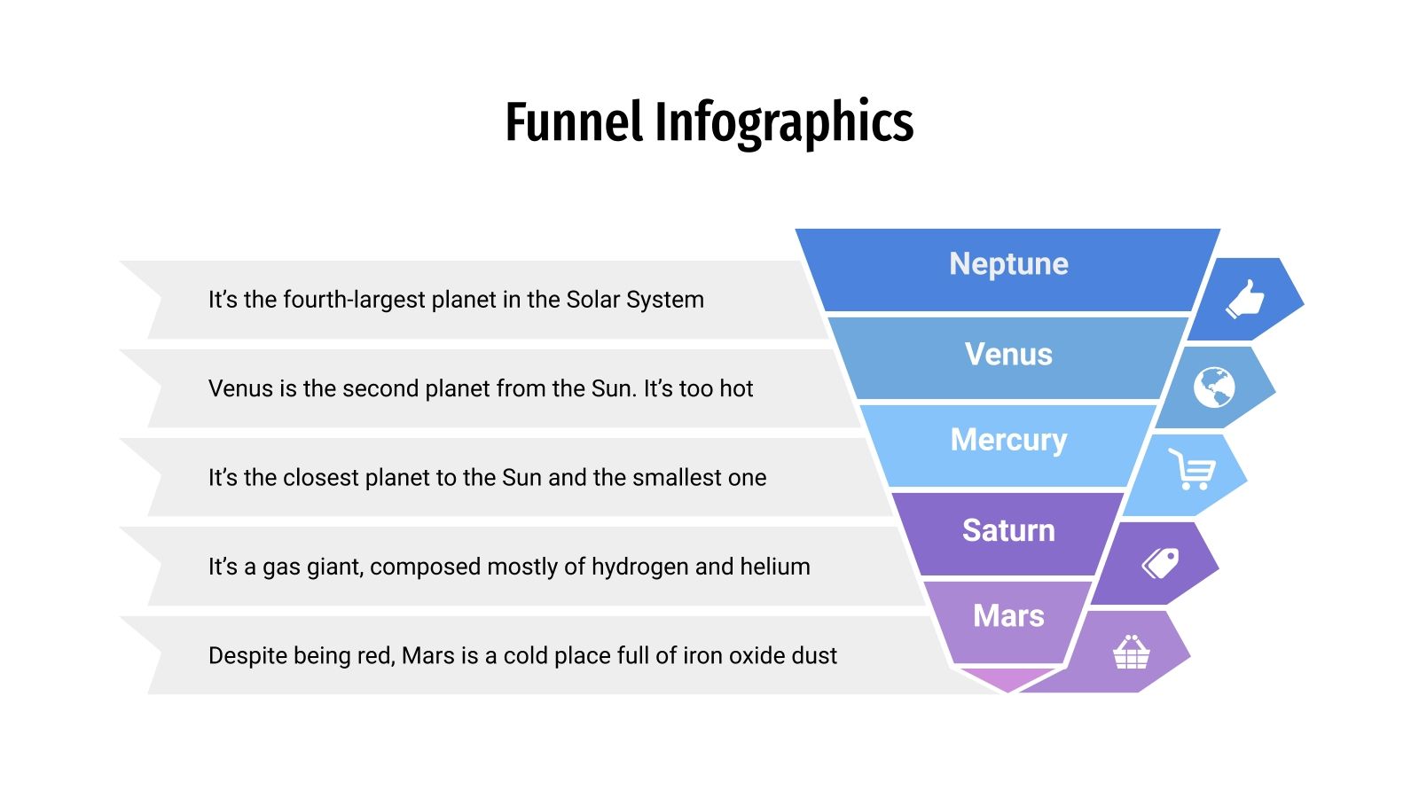 Infográficos de funil | Modelo do Google Slides e PPT