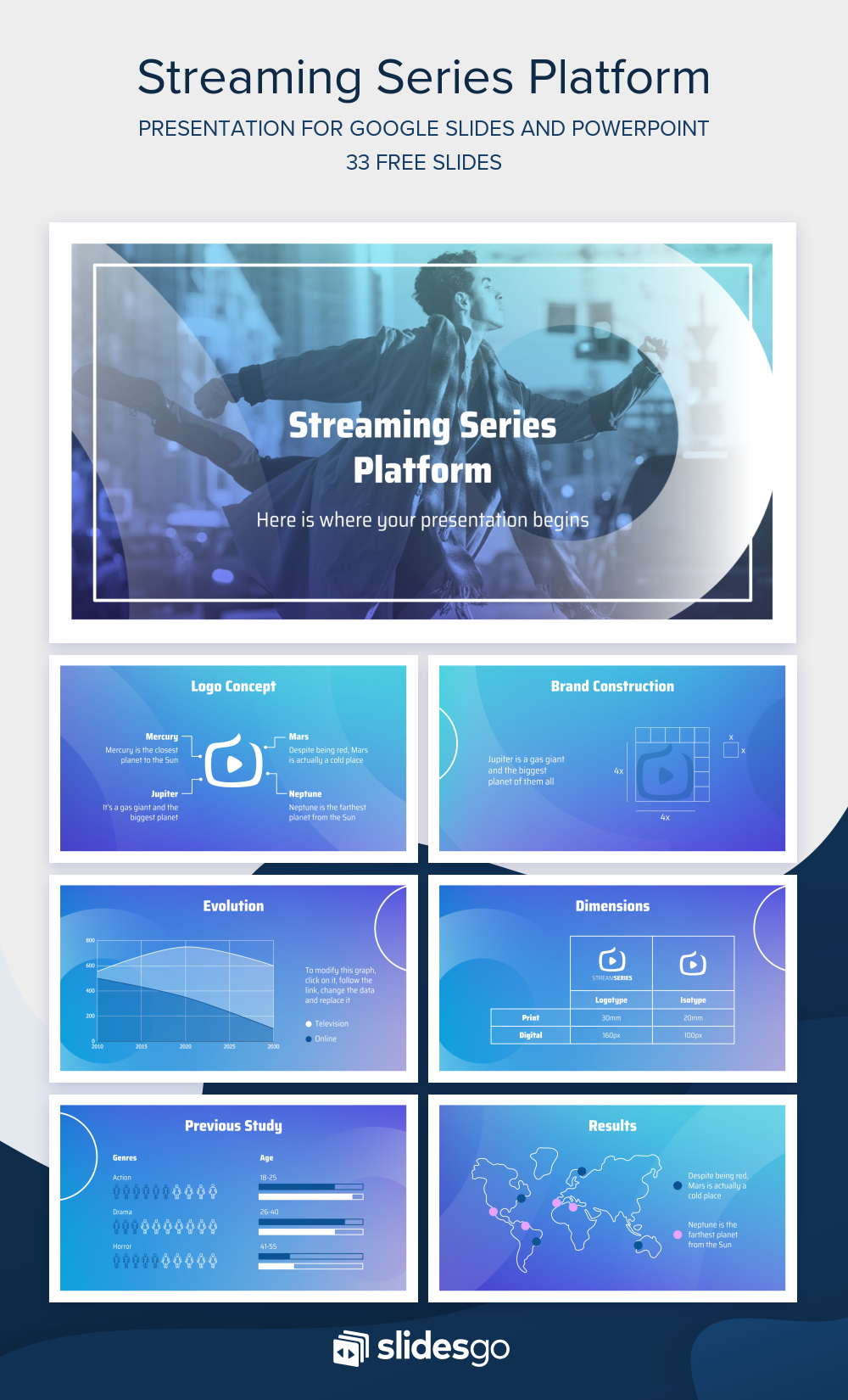 Streaming Series Platform Google Slides & PowerPoint template
