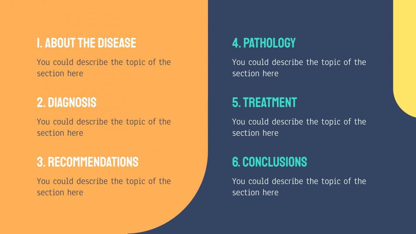 Modern Disease Google Slides theme and PowerPoint template