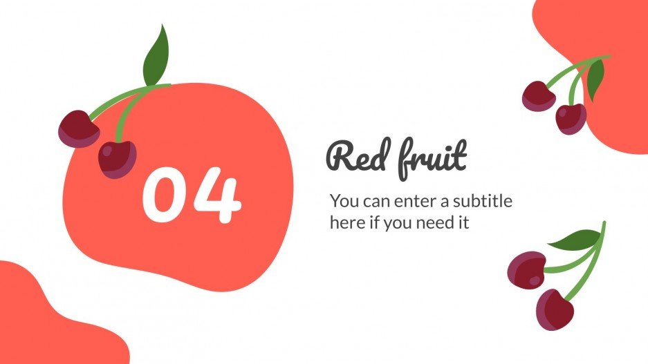 Food Pattern Google Slides theme and PowerPoint template