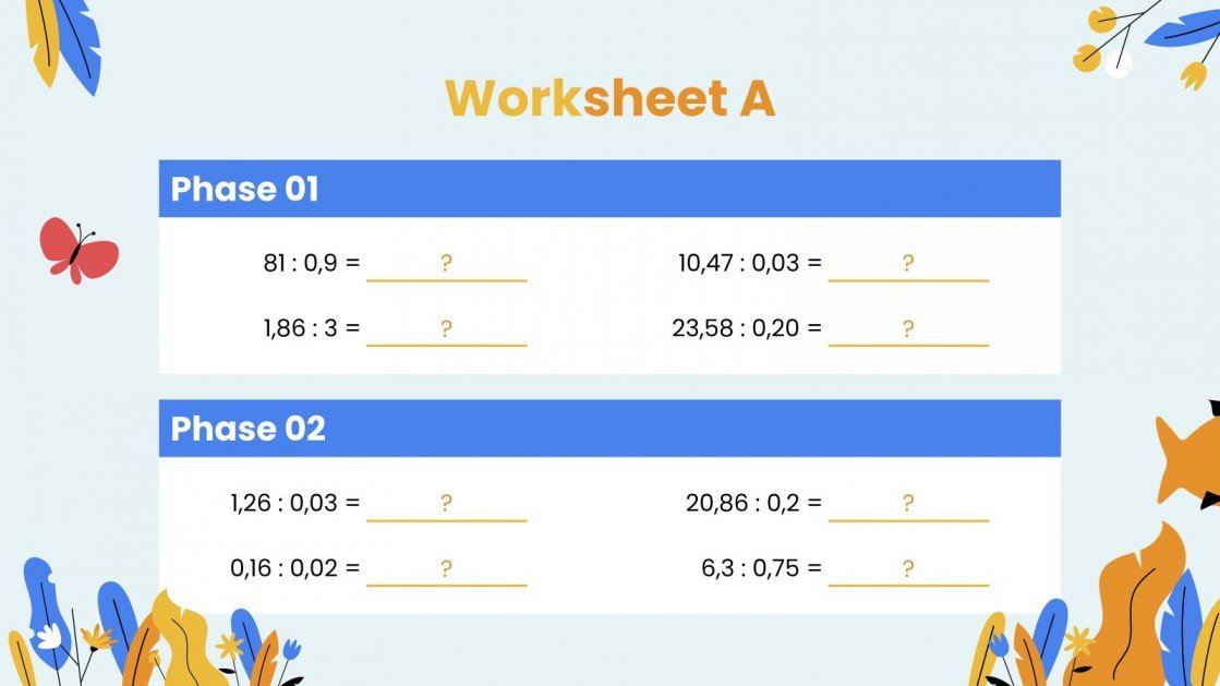 Dividing Decimals Worksheets | Google Slides & PowerPoint