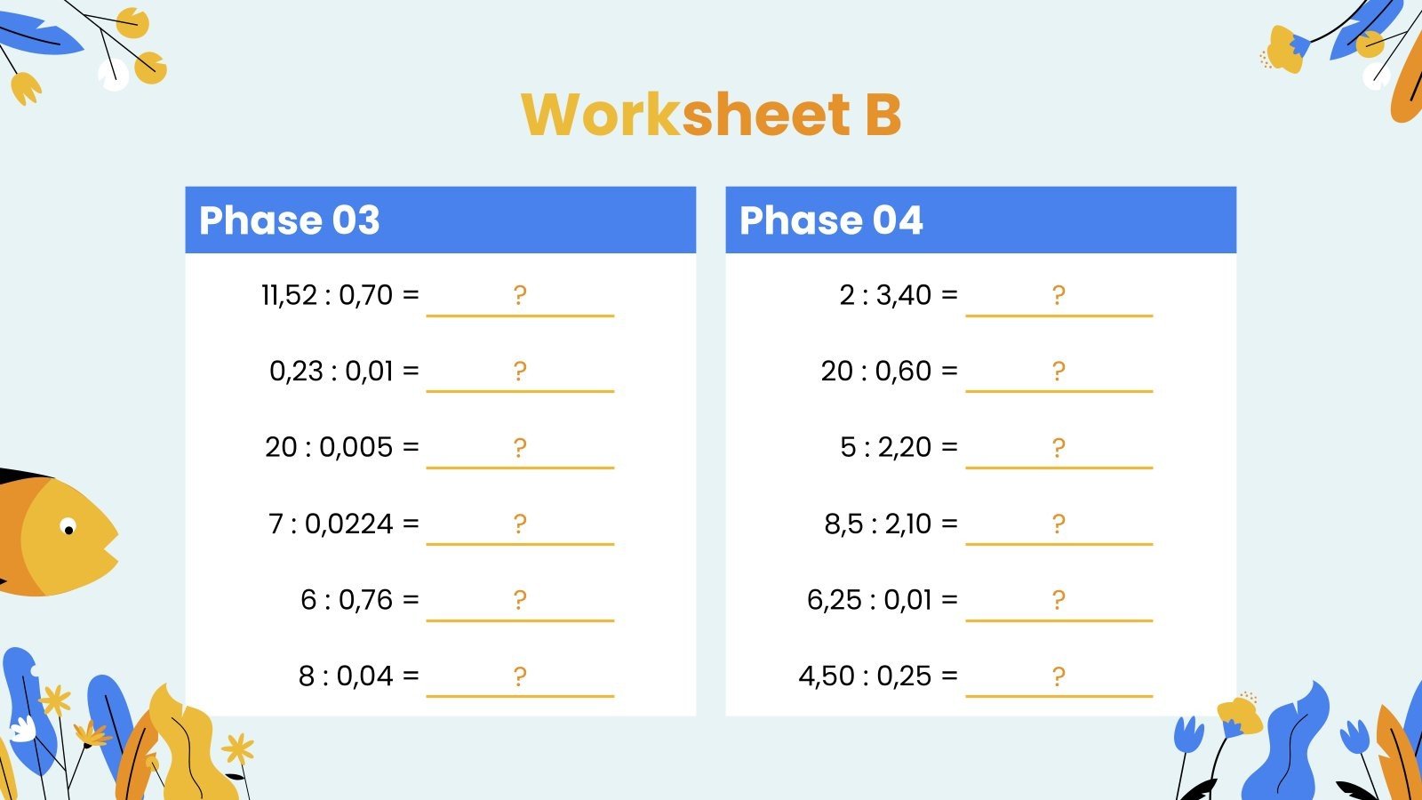 Dividing Decimals Worksheets | Google Slides & PowerPoint