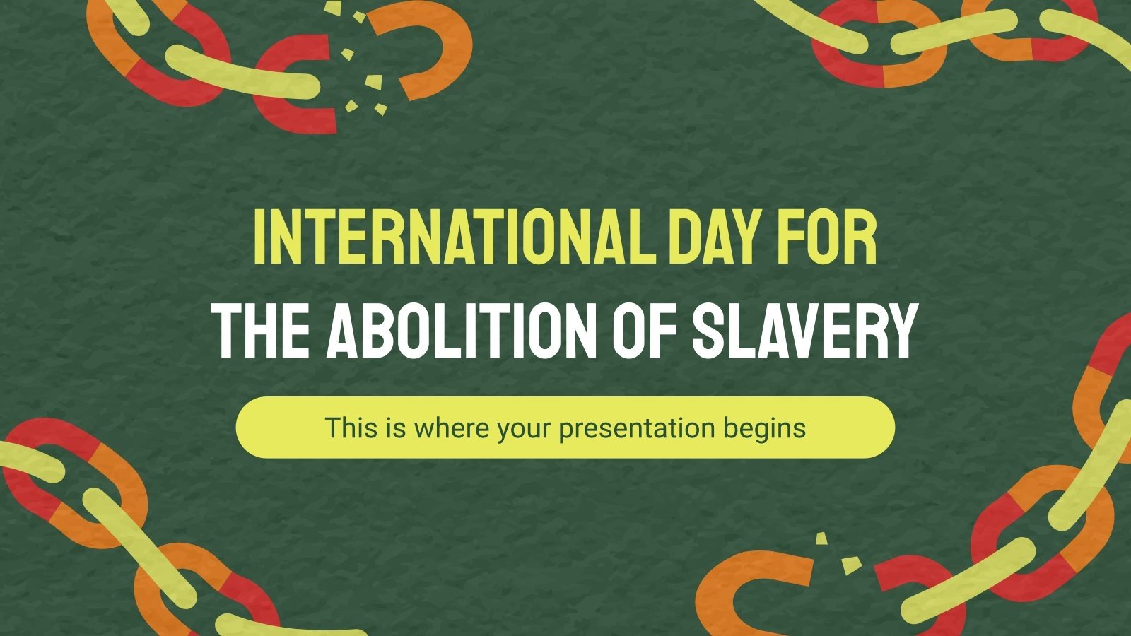International Day for the Abolition of Slavery Presentation