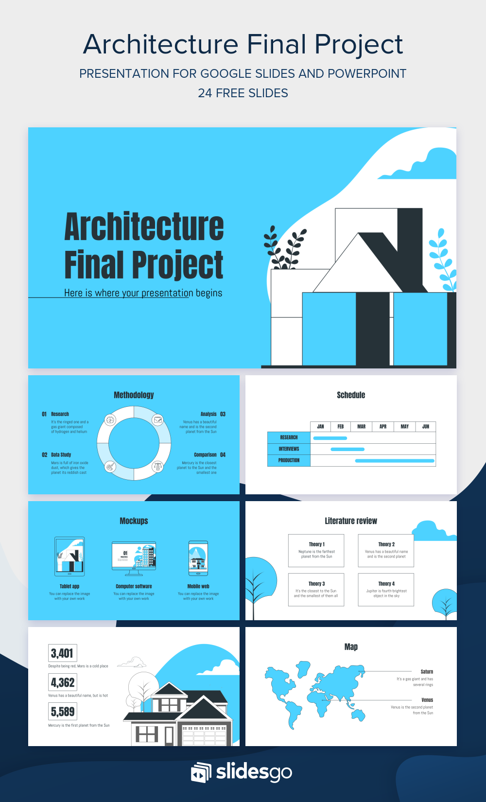 Architecture Final Project Google Slides & PowerPoint template