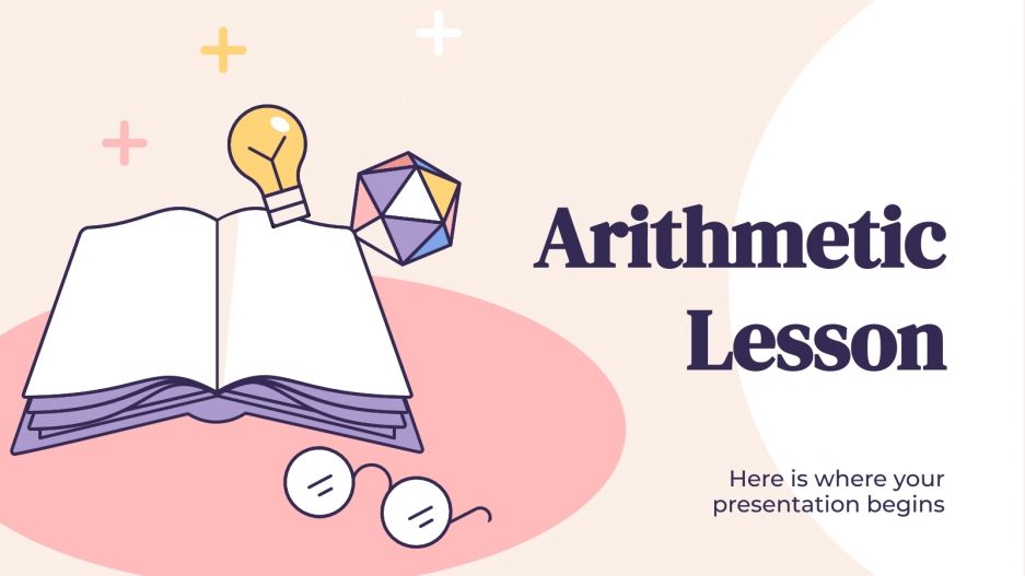 Arithmetic Lesson Google Slides theme & PowerPoint template