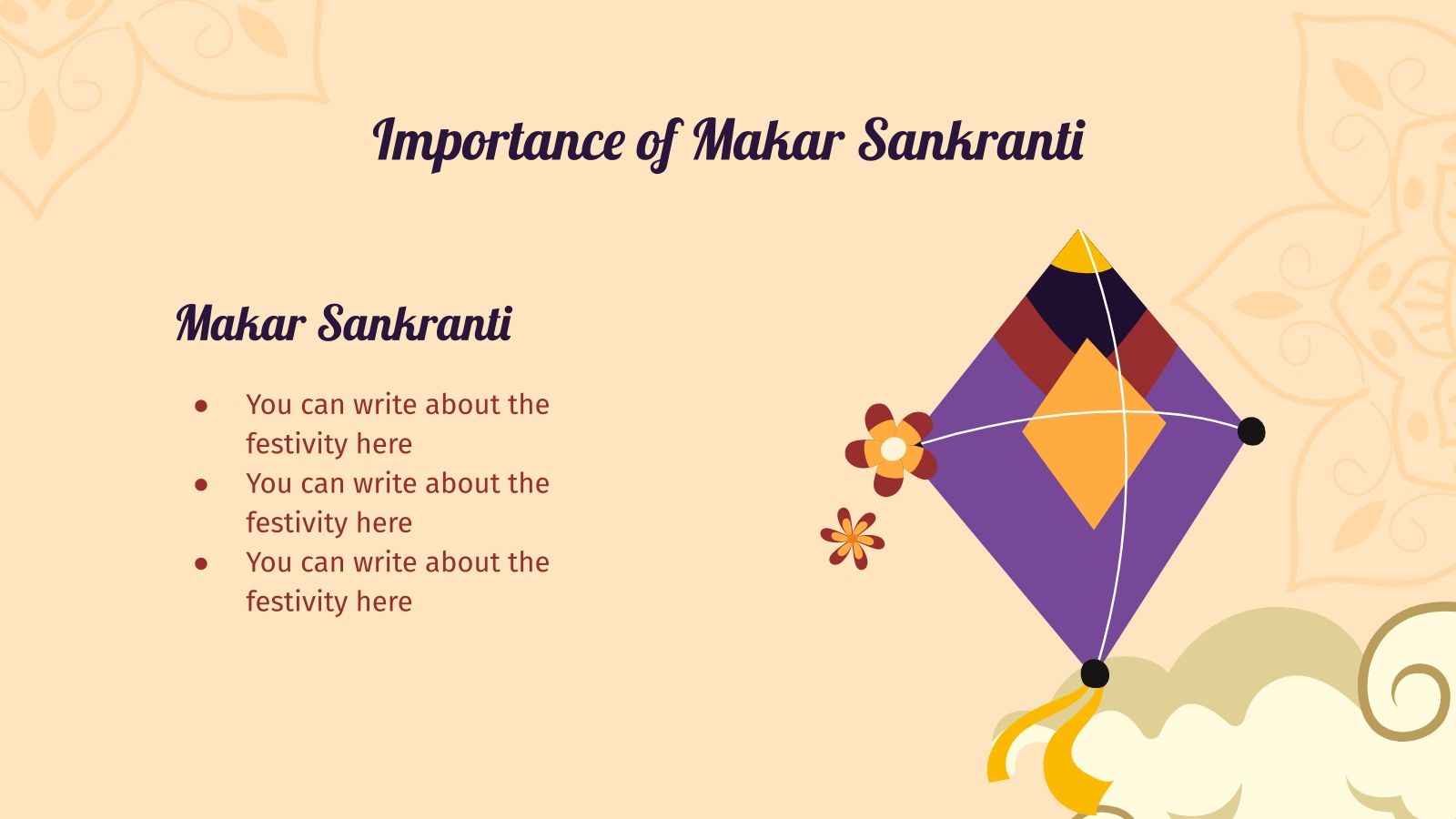 Makar Sankranti Festivity Google Slides & PowerPoint template