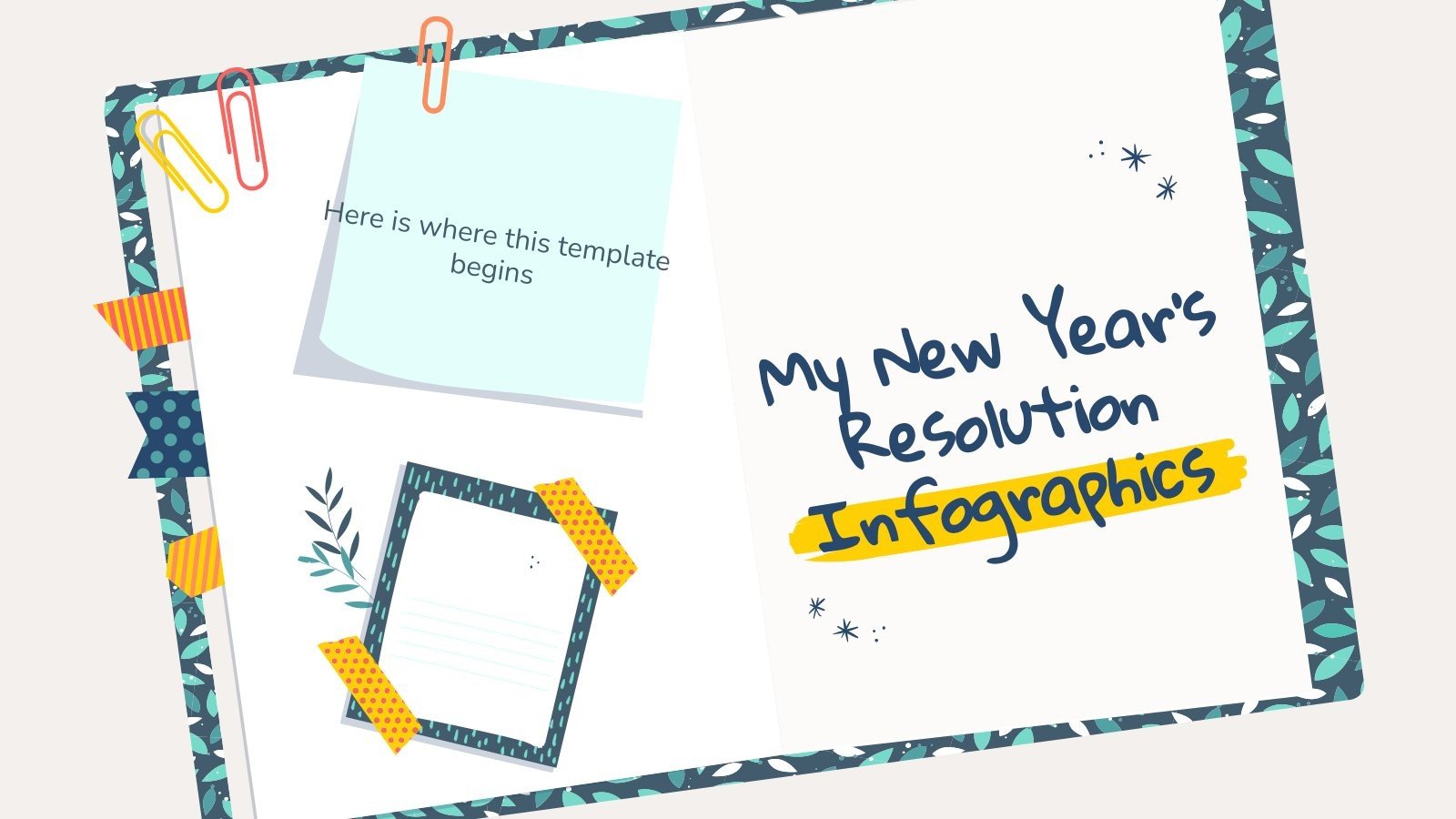 My New Year's Resolution Infographics | Google Slides & PPT
