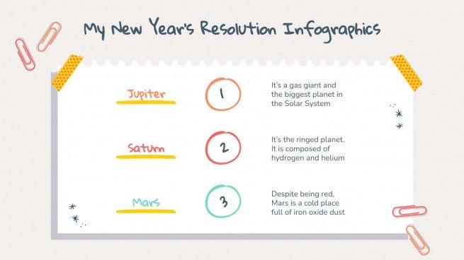 My New Year's Resolution Infographics | Google Slides & PPT