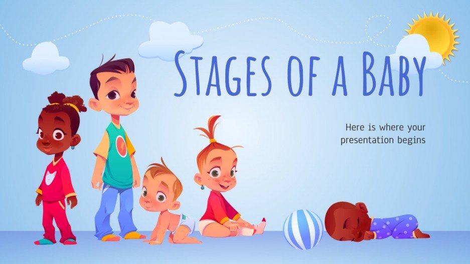 Free baby-themed templates for Google Slides and PPT