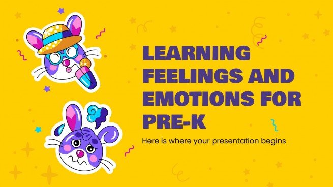 Learning Feelings and Emotions for Pre-K | Google Slides & PPT