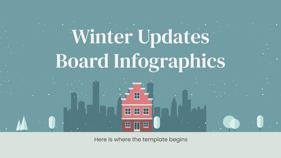 Winter Updates Board Infographics | Google Slides & PPT