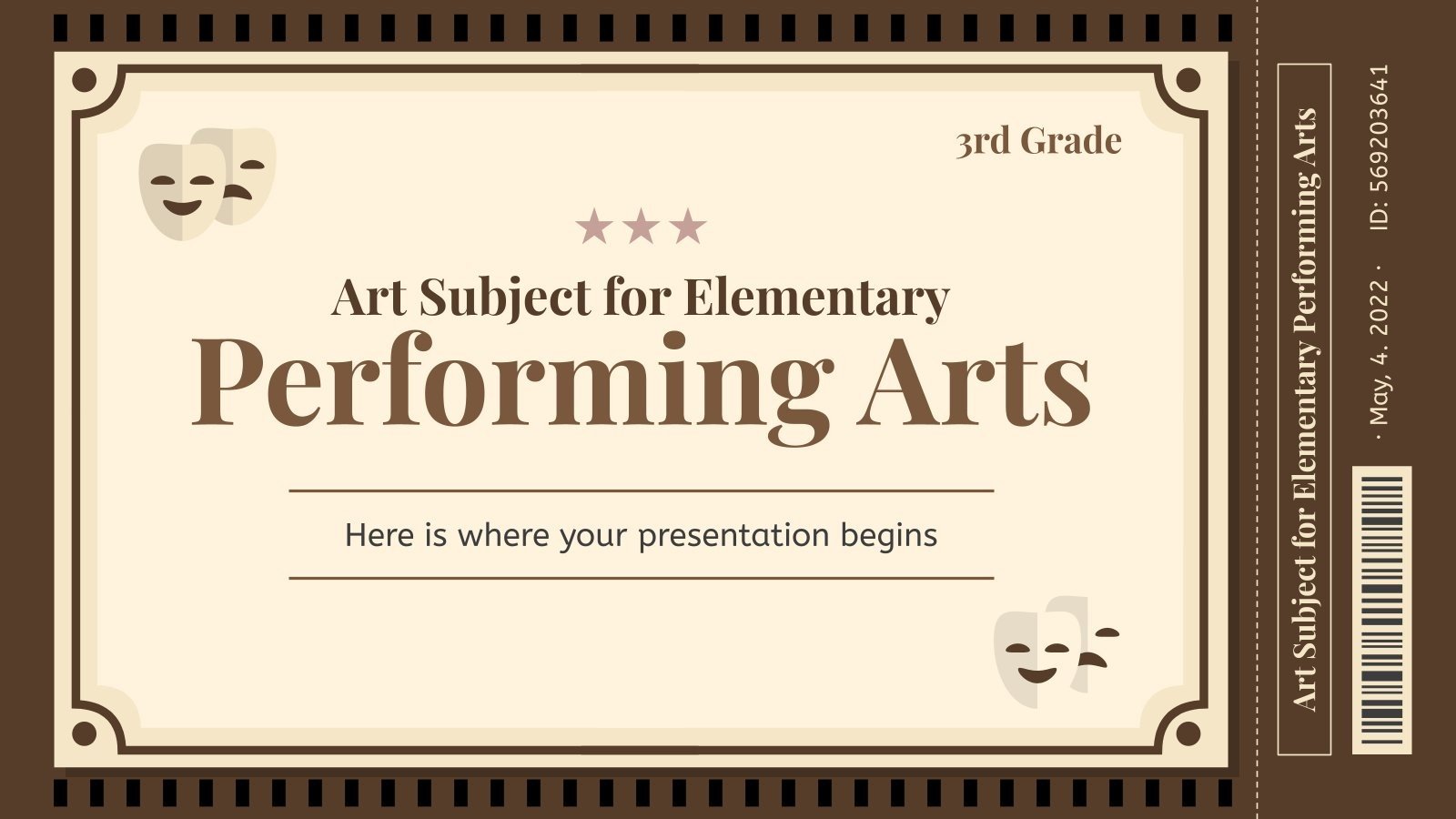 Free templates about theater for Google Slides and PowerPoint
