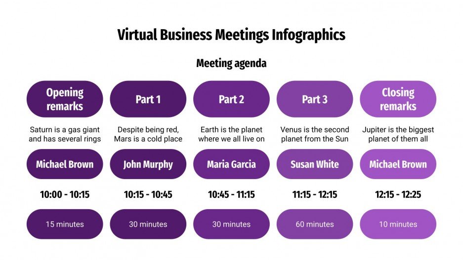 Virtual Business Meetings Infographics
