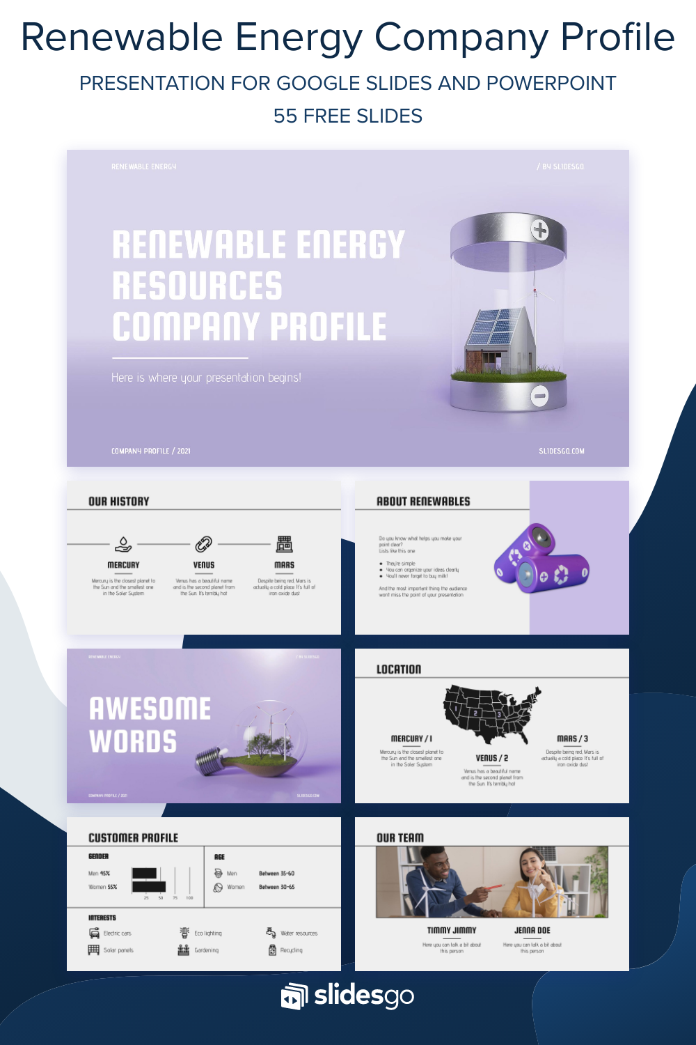 Renewable Energy Company Profile | Google Slides & PPT