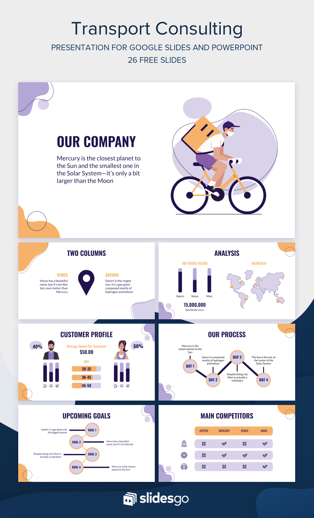 Page 3 | Transport Consulting Google Slides and PowerPoint template