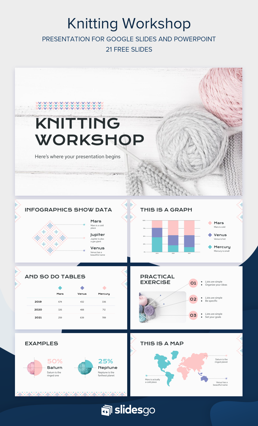 Page 2 Knitting Workshop Google Slides And Powerpoint Template