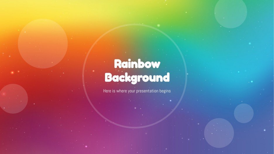 Rainbow Background Google Slides & PowerPoint Template