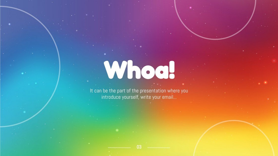 Rainbow Background Google Slides & PowerPoint Template