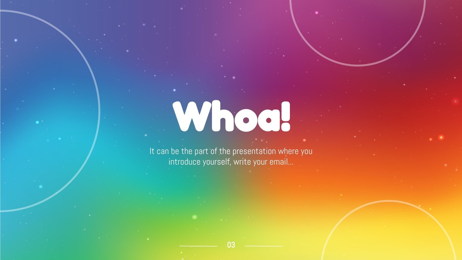 Rainbow Background Google Slides & PowerPoint Template