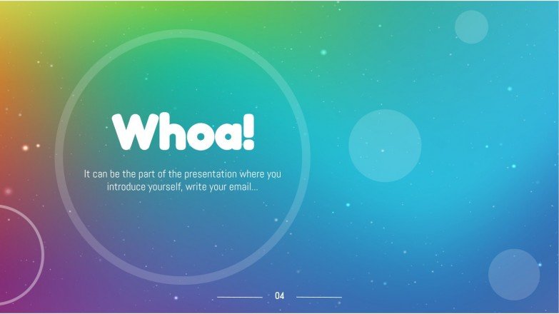 Rainbow Background Google Slides & PowerPoint Template