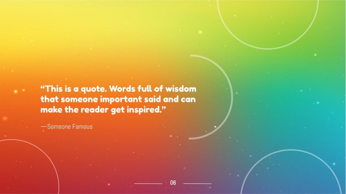 Rainbow Background Google Slides & PowerPoint Template