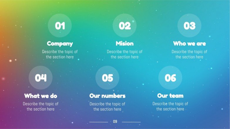 Rainbow Background Google Slides & PowerPoint Template