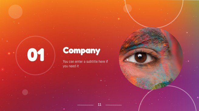 Rainbow Background Google Slides & PowerPoint Template