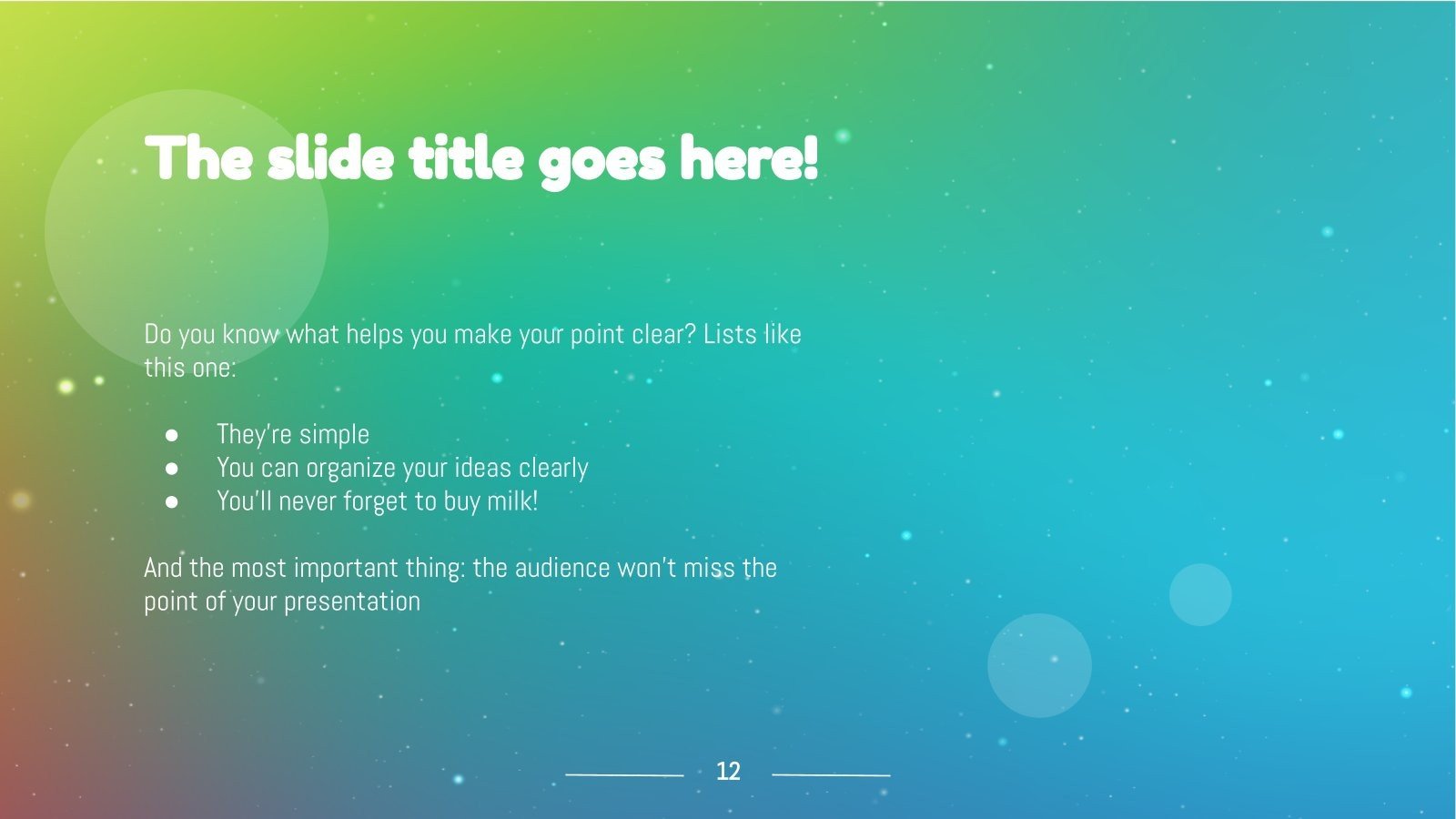Rainbow Background Google Slides & PowerPoint Template