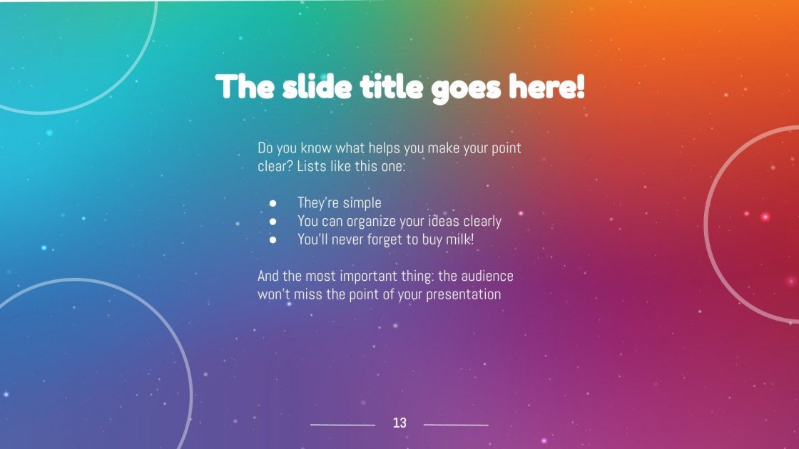 Rainbow Background Google Slides & PowerPoint Template