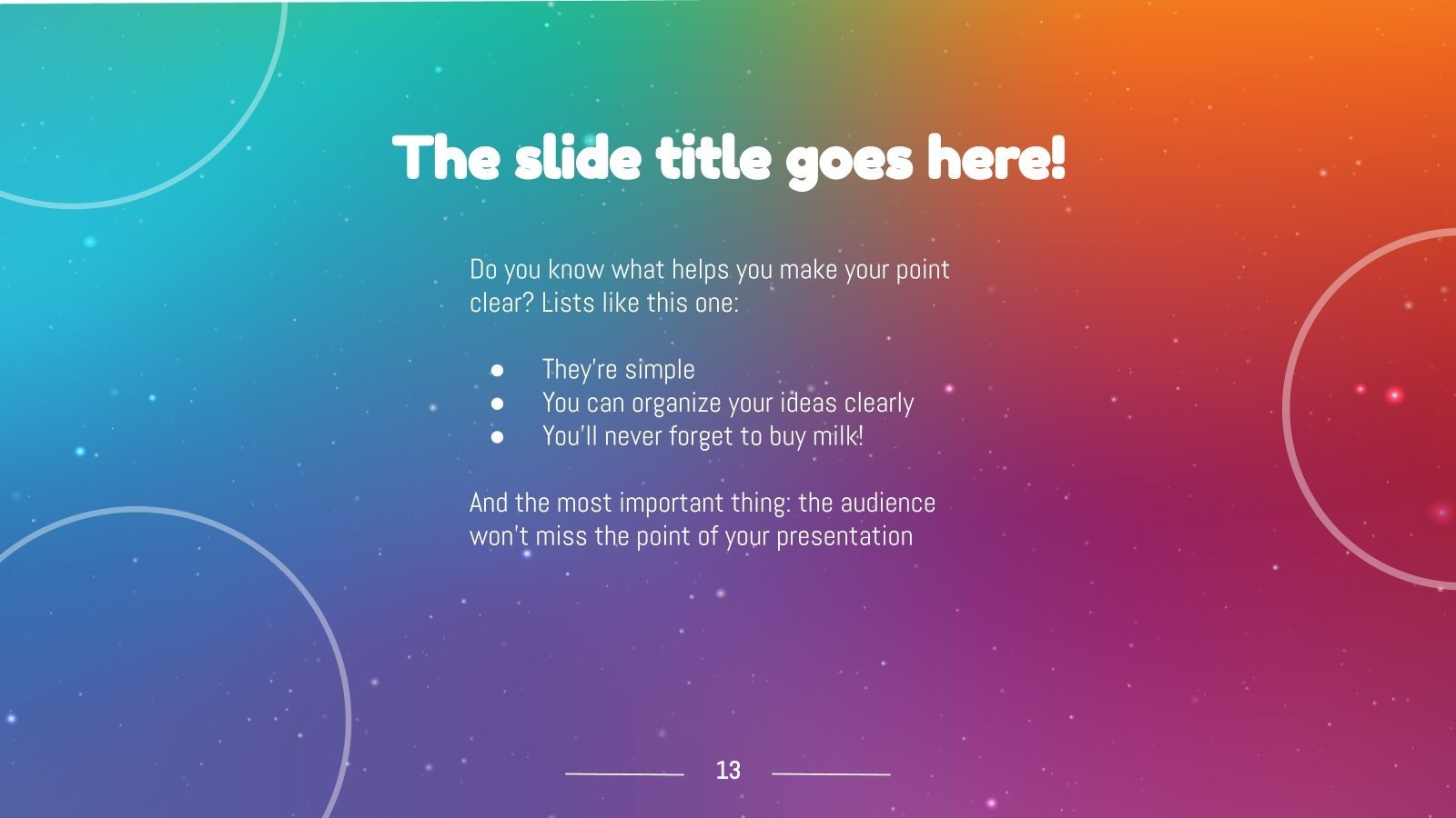 Rainbow Background Google Slides & PowerPoint Template