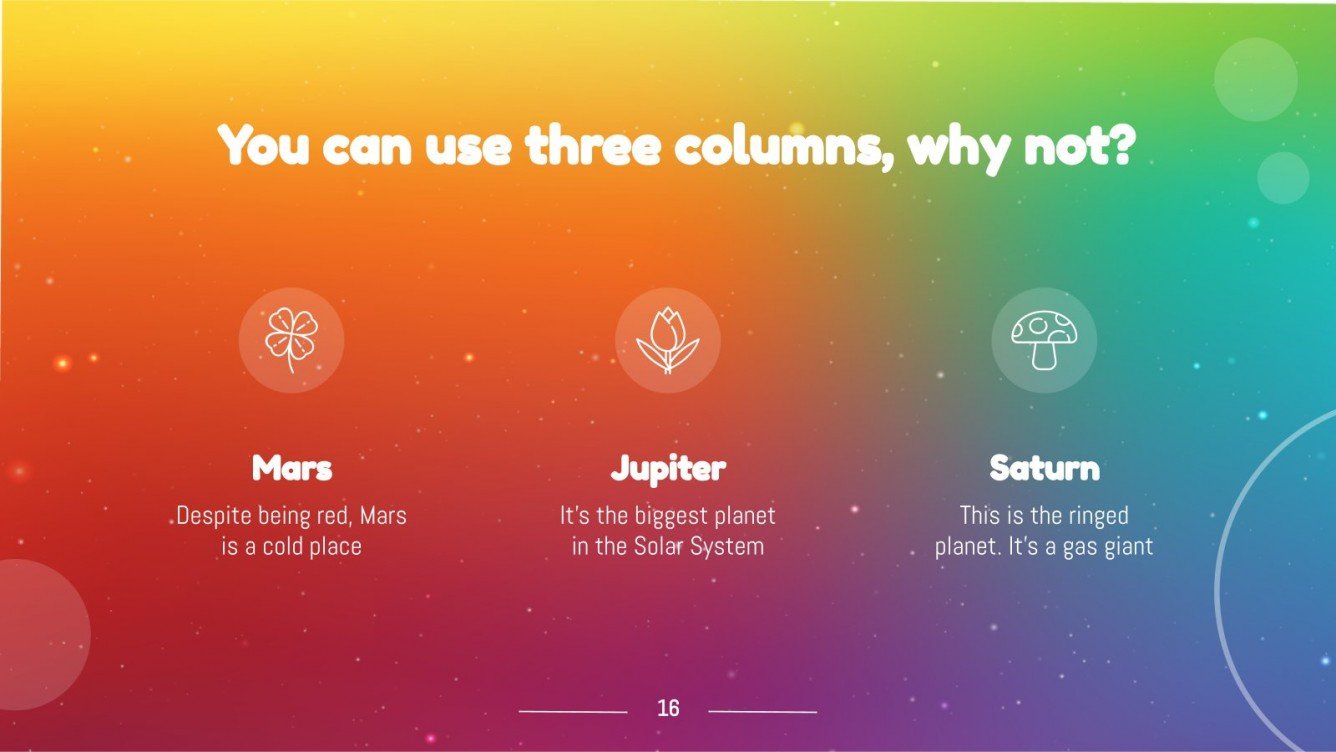 Rainbow Background Google Slides & PowerPoint Template