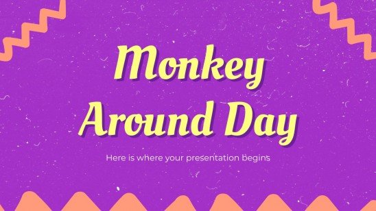 Monkey Around Day | Google Slides & PowerPoint template