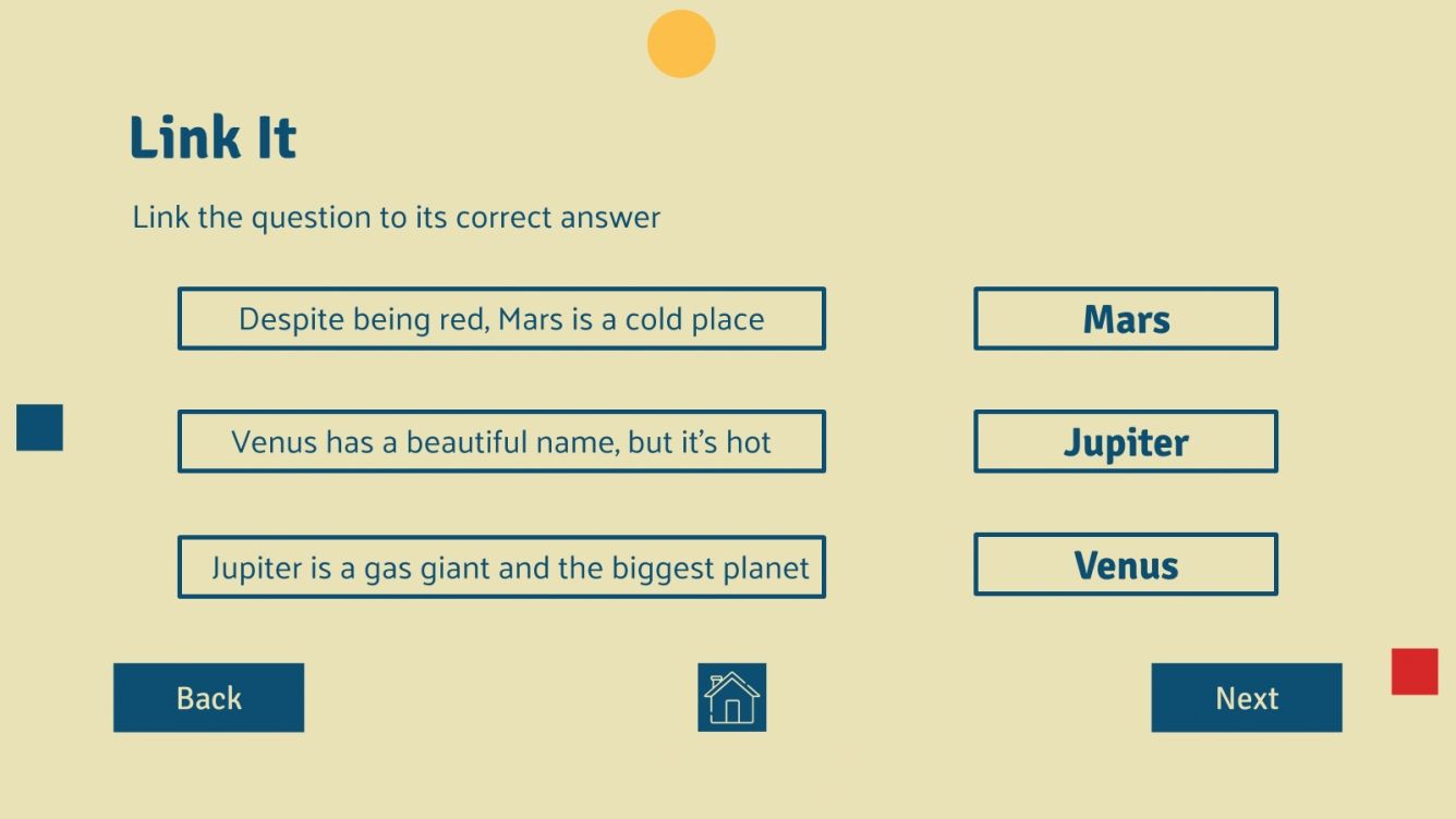 University Digital Choice Boards Google Slides & PPT template