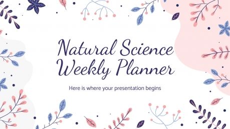 Natural Science Weekly Planner Google Slides & PPT template
