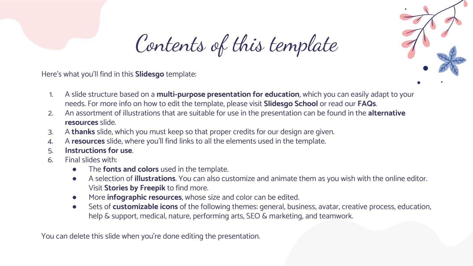 Natural Science Weekly Planner Google Slides & PPT template