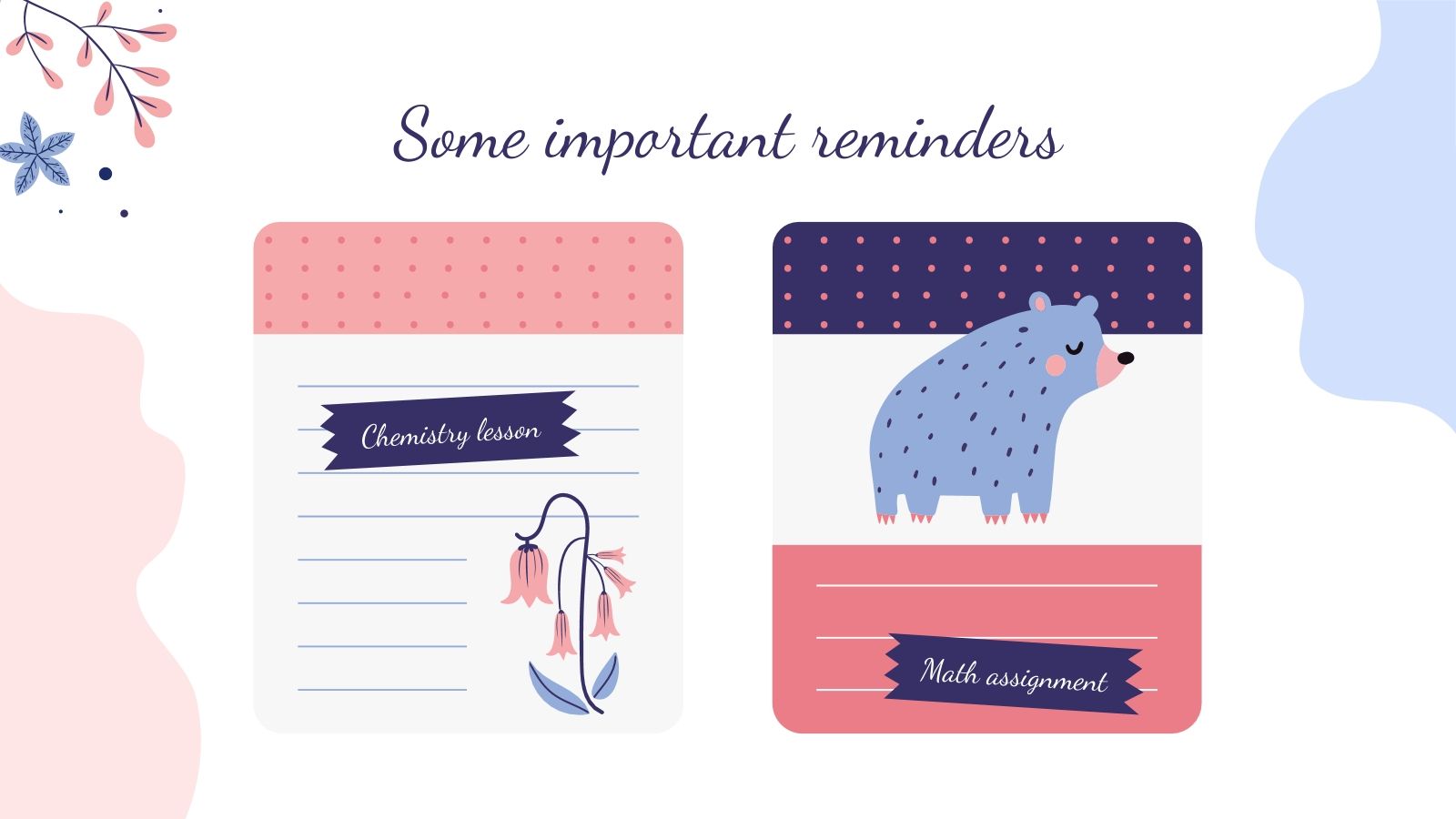 Natural Science Weekly Planner Google Slides & PPT template